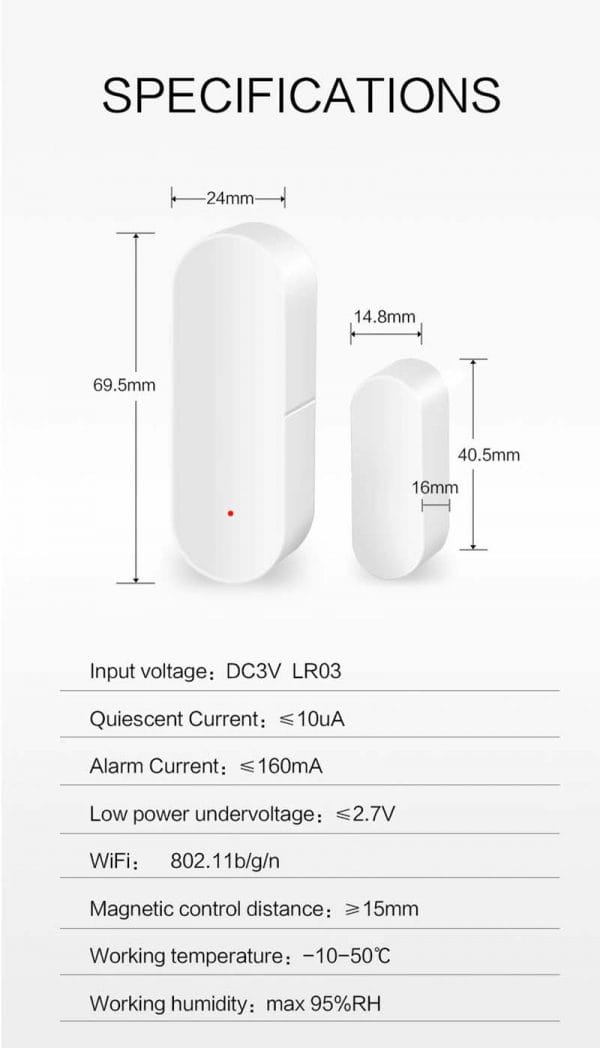SmartX WiFi Door / Window Sensor – SmartX BD
