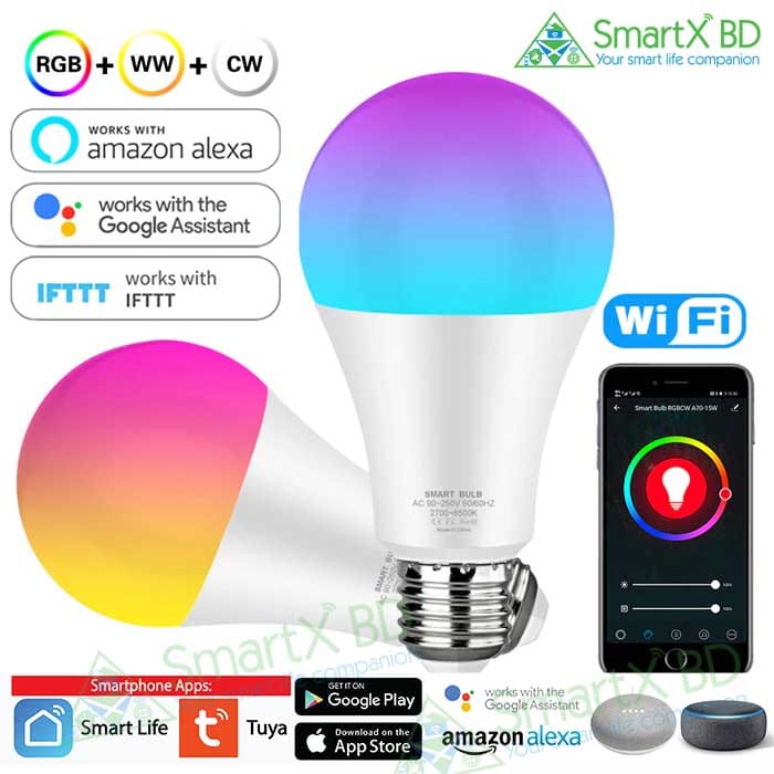 SmartX WiFi RGB CCT Smart LED Bulb SmartX BD